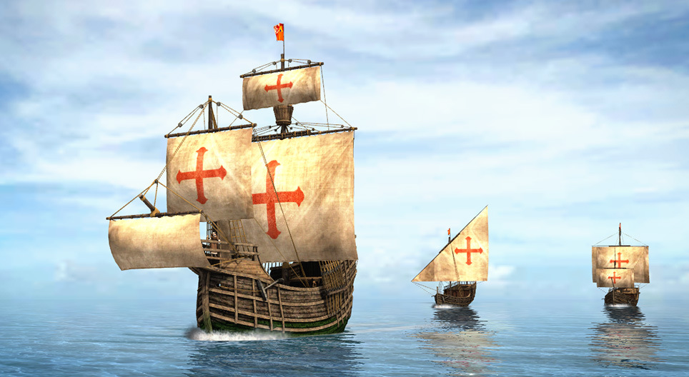 Polynesian catamaran - 3D scene - Mozaik Digital Education and Learning