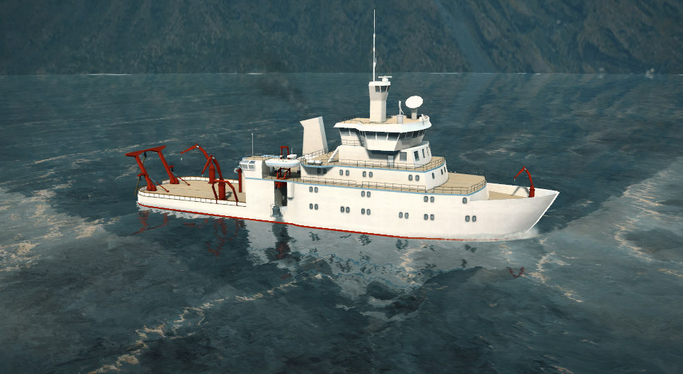 Operation of river locks - 3D scene - Mozaik Digital Education and Learning