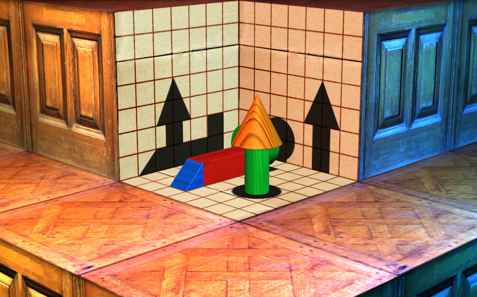 3D shadow puzzle - 3D scene - Mozaik Digital Education and Learning