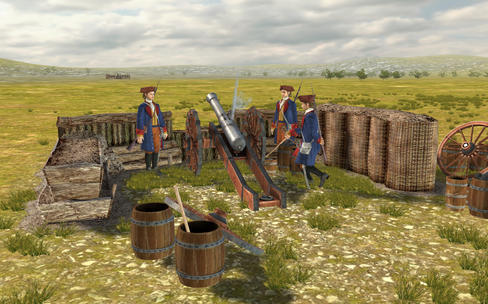 Cannon operation (18th century) - 3D scene - Mozaik Digital Education ...