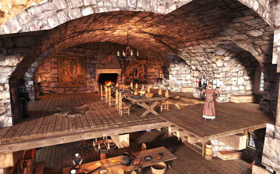 Medieval keep - 3D scene - Mozaik Digital Education and Learning