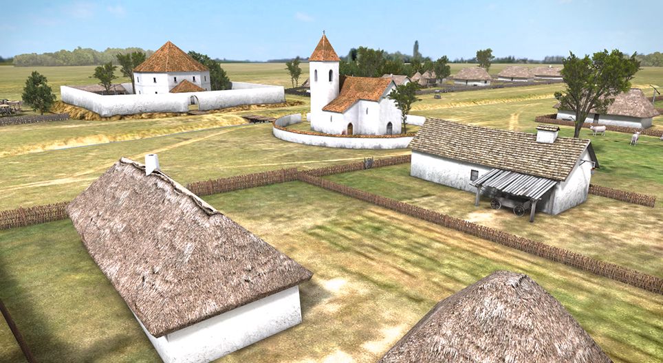 Medieval farmhouse - 3D scene - Mozaik Digital Education and Learning