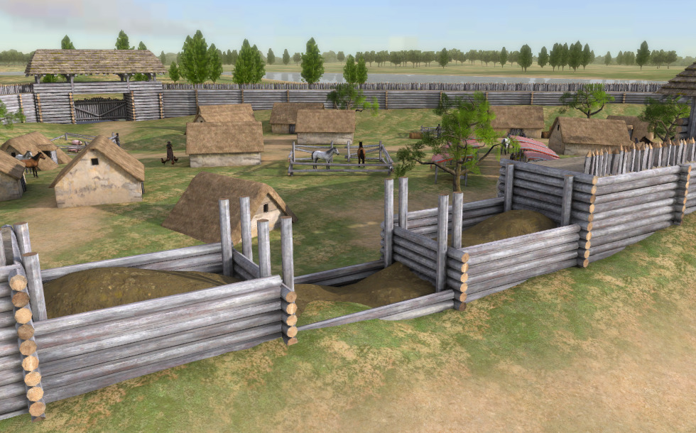 Earth fortification - 3D scene - Mozaik Digital Education and Learning