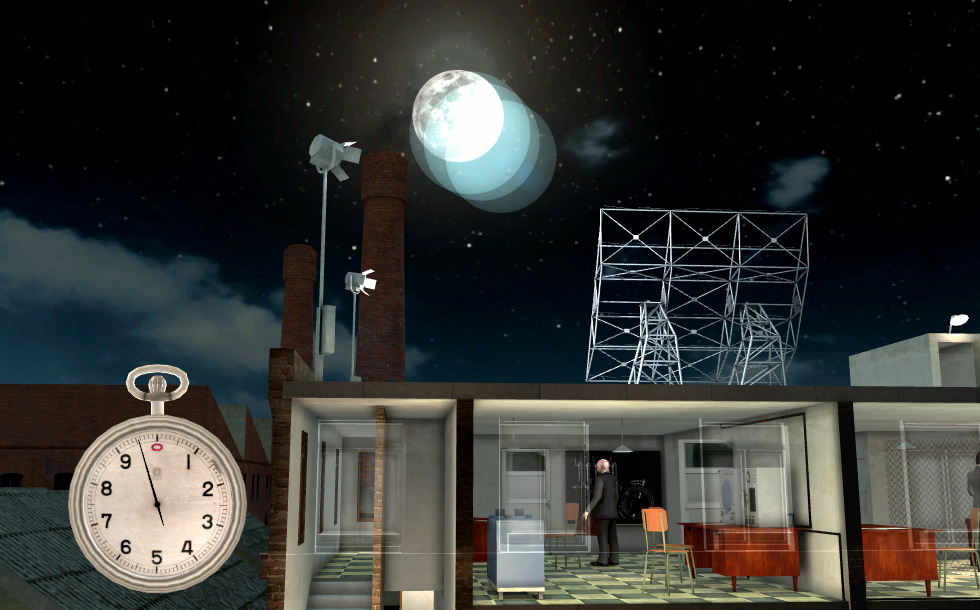 Moon radar experiment (Zoltán Bay, 1946) - 3D scene - Mozaik Digital ...