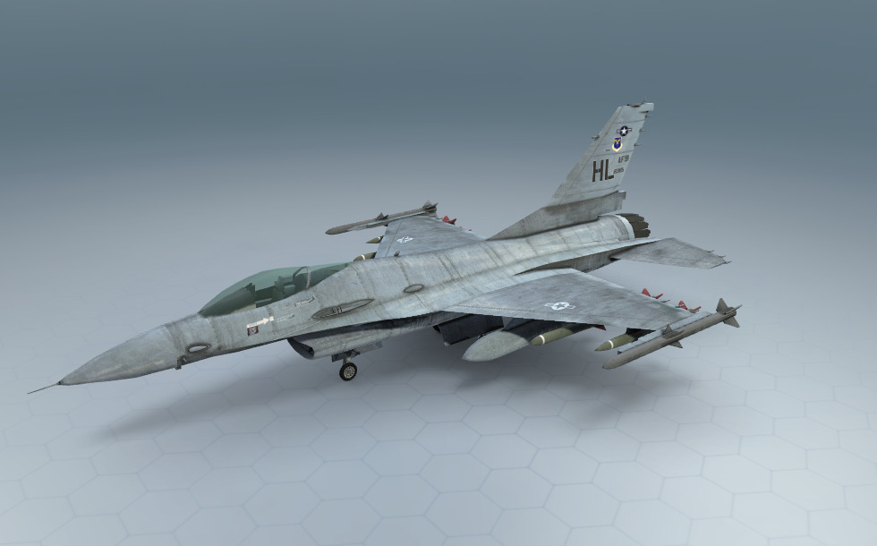 F-16 Fighting Falcon (USA, 1978) - 3D scene - Mozaik Digital Education ...