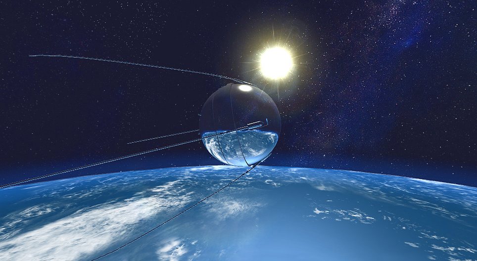 Sputnik 1 (1957) - 3D scene - Mozaik Digital Education and Learning