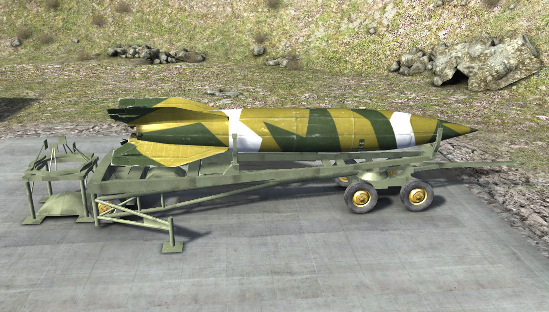 V-2 ballistic missile (1944) - 3D scene - Mozaik Digital Education and ...