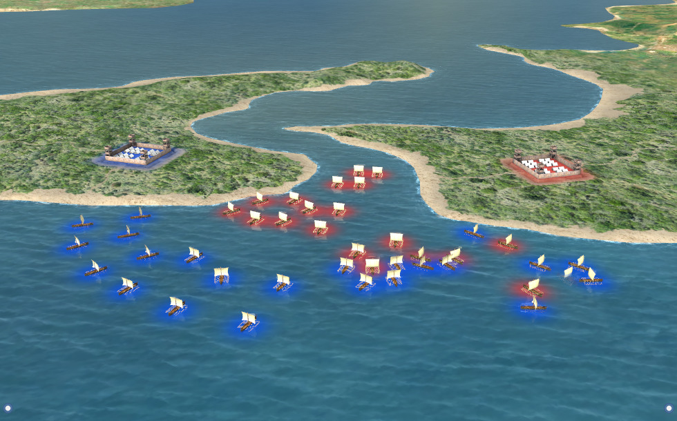 The battle of Actium (31 BC) - 3D scene - Mozaik Digital Education and ...