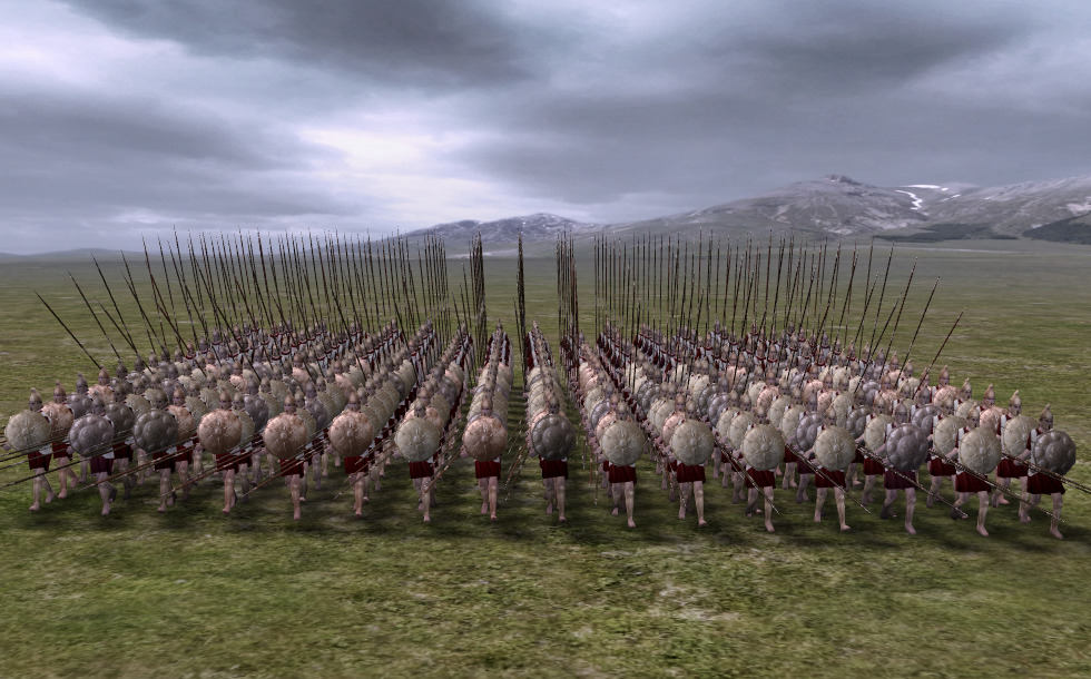 Greek and Macedonian phalanx formation - 3D scene - Mozaik Digital ...