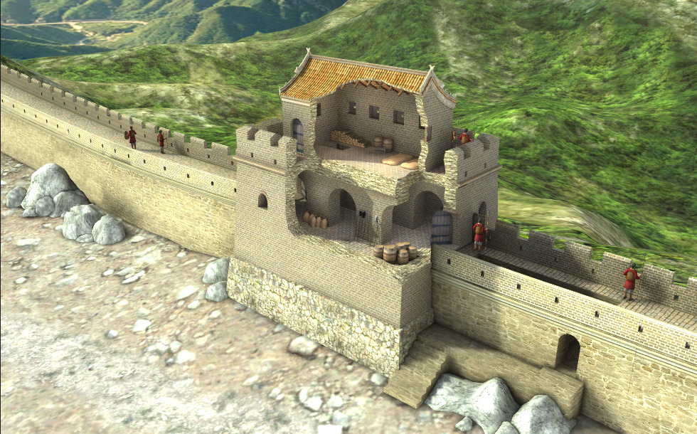 Great Wall of China - 3D scene - Mozaik Digital Education and Learning