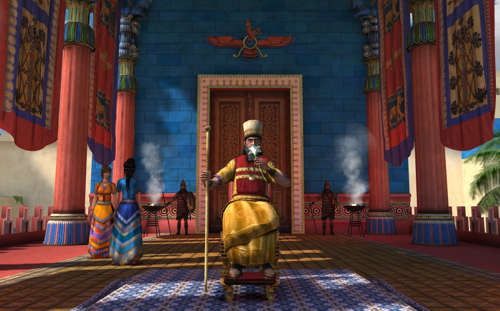 Persian monarch (5th century BC) - 3D scene - Mozaik Digital Education ...