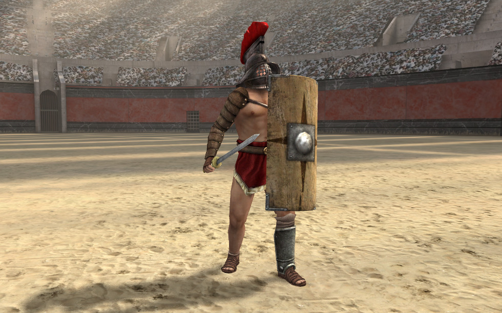 Roman gladiators (2nd century) - 3D scene - Mozaik Digital Education ...