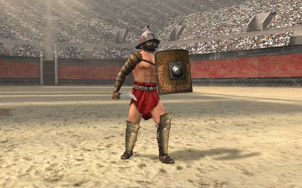 Roman gladiators (2nd century) - 3D scene - Mozaik Digital Education ...