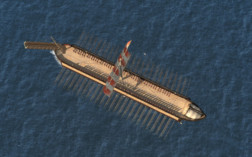 Quinquereme (3rd century BC) - 3D scene - Mozaik Digital Education and ...