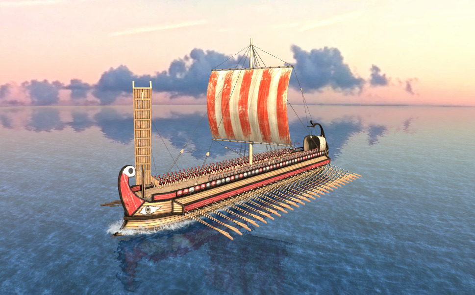 Quinquereme (3rd century BC) - 3D scene - Mozaik Digital Education and ...