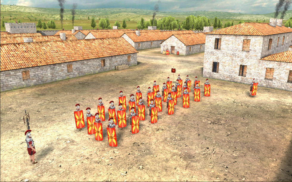 Ancient Roman military camp - 3D scene - Mozaik Digital Education and ...