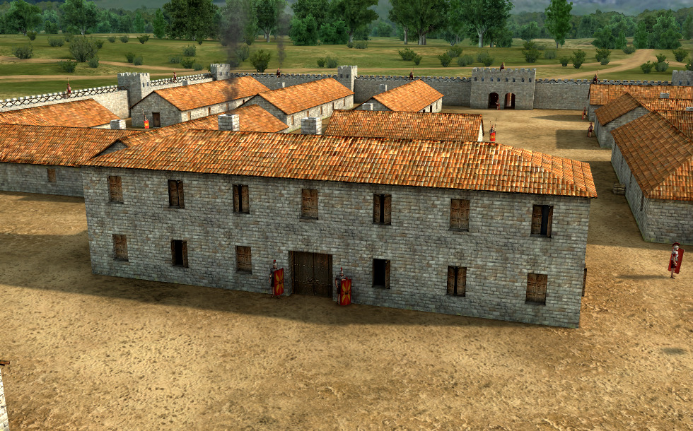 Ancient Roman military camp - 3D scene - Mozaik Digital Education and ...