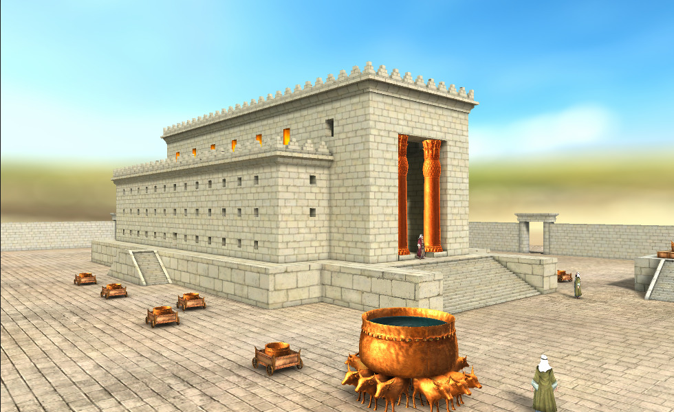 Solomon's Temple (Jerusalem, 10th century BC) - 3D scene - Mozaik ...