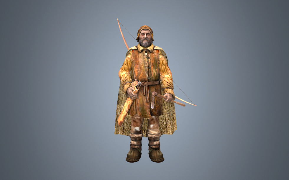 Ötzi, the Iceman - 3D scene - Mozaik Digital Education and Learning