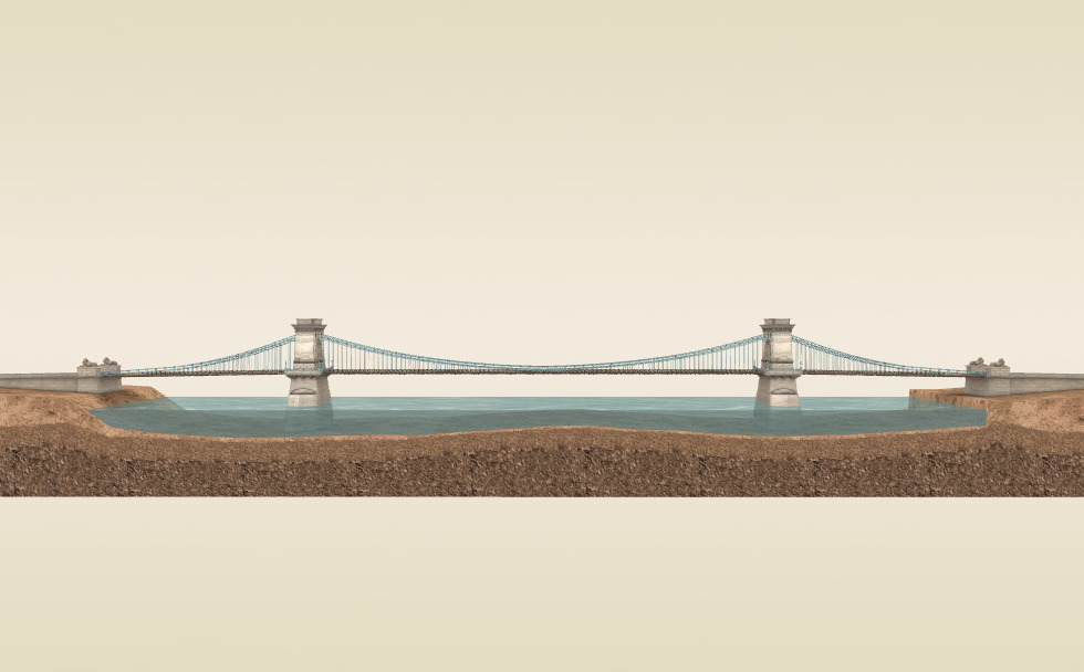 Chain Bridge (Budapest) - 3D scene - Mozaik Digital Education and Learning