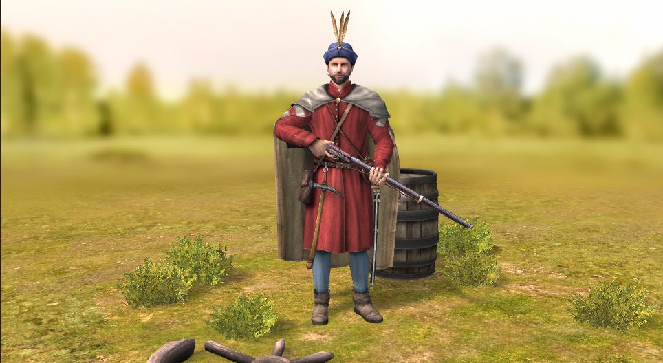 Haiduk (Hungarian soldiers of the 16th century) - 3D scene - Mozaik ...