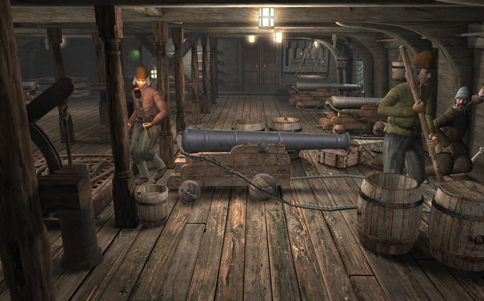Naval cannon (17th century) - 3D scene - Mozaik Digital Education and ...