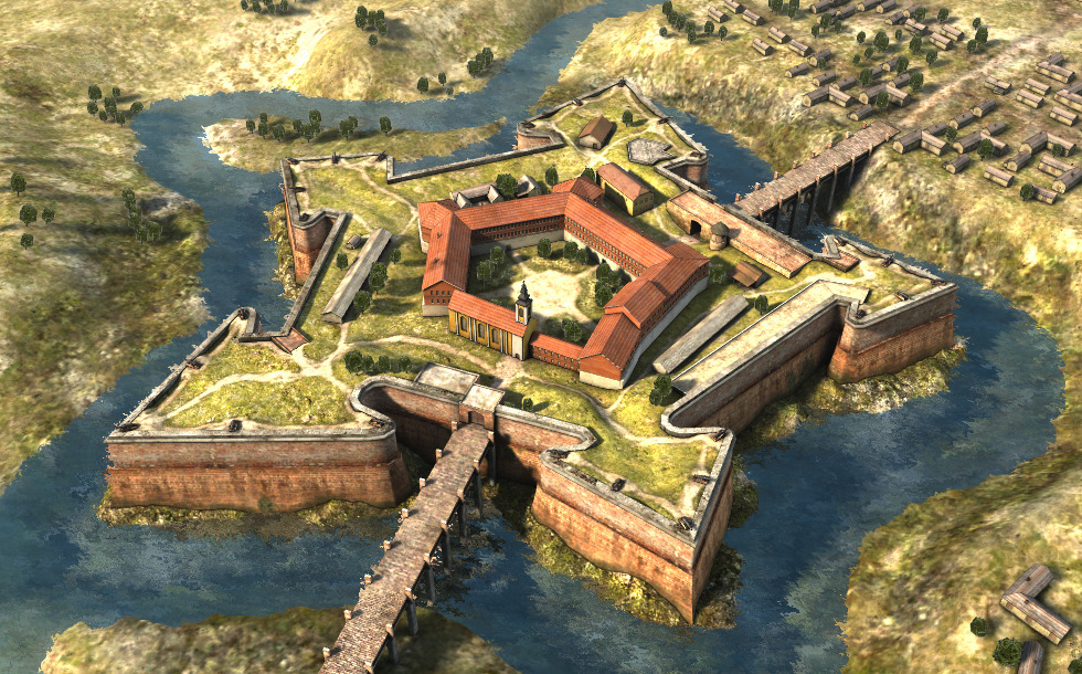 The fortress of Oradea (1775) - 3D scene - Mozaik Digital Education and ...