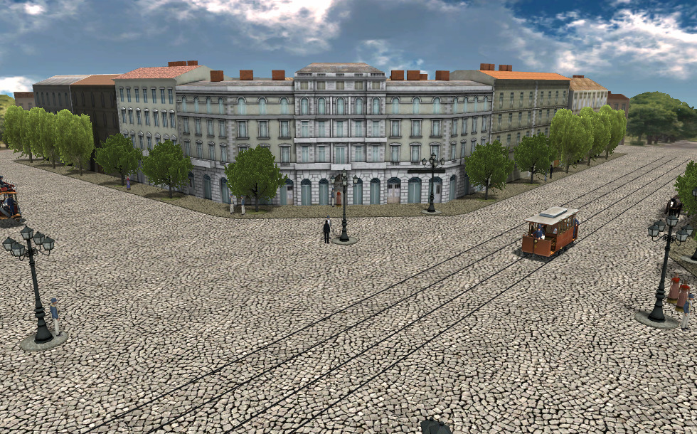 Oktogon, Budapest (Early 20th century) - 3D scene - Mozaik Digital ...