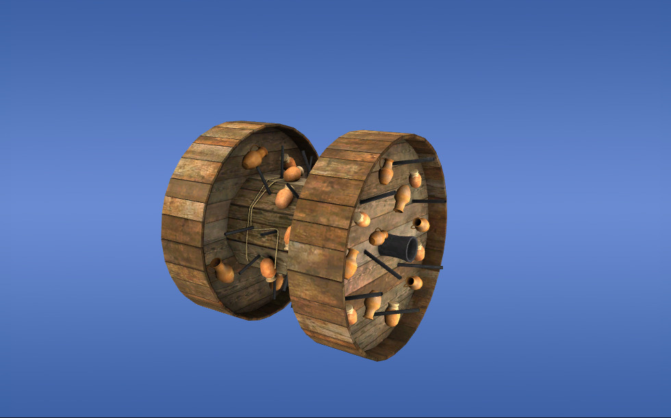Wheel of fire - 3D scene - Mozaik Digital Education and Learning