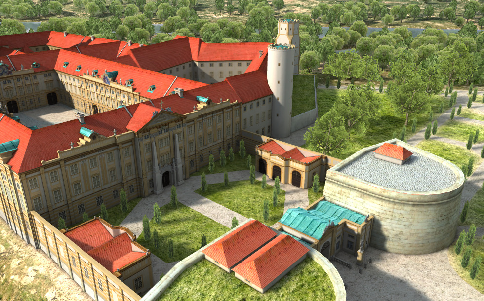 Melk Abbey (Austria) - 3D scene - Mozaik Digital Education and Learning