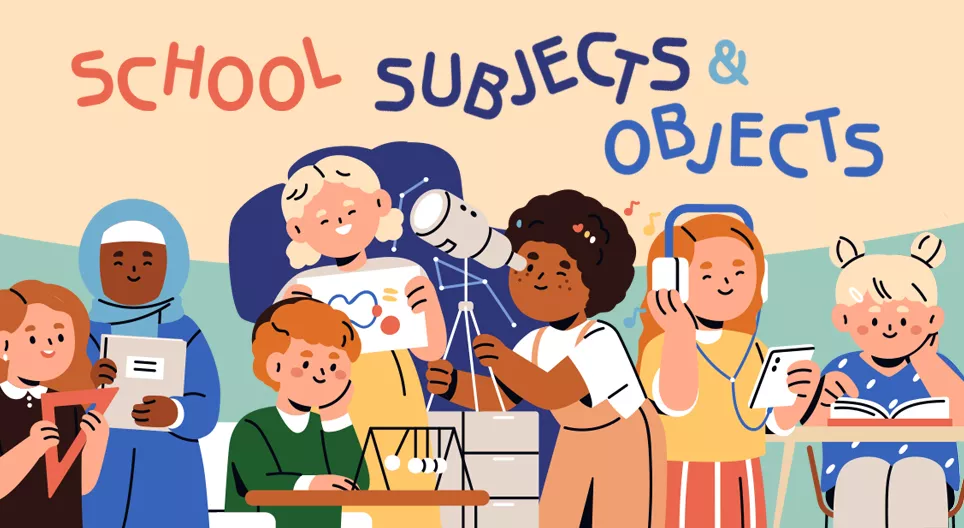 School subjects and objects - Digital lessons - Mozaik Digital ...