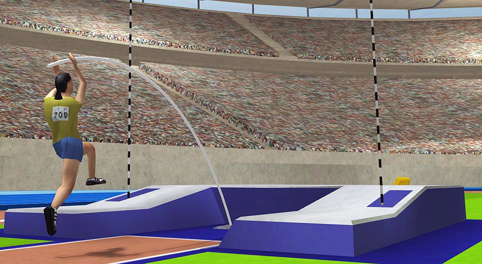 Athletics stadium - 3D scene - Mozaik Digital Education and Learning