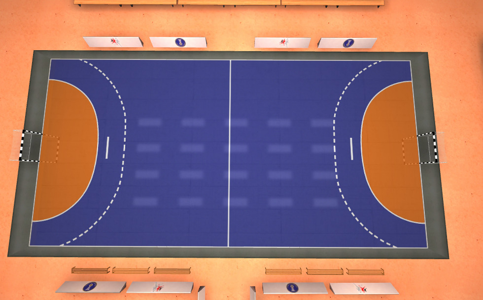 Handball stadium - 3D scene - Mozaik Digital Education and Learning