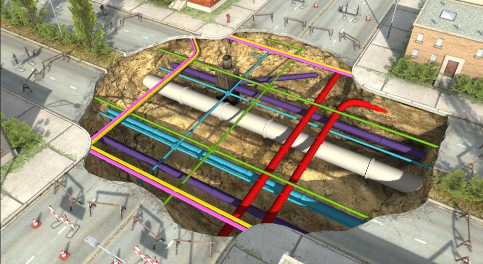 System of public utilities - 3D scene - Mozaik Digital Education and ...