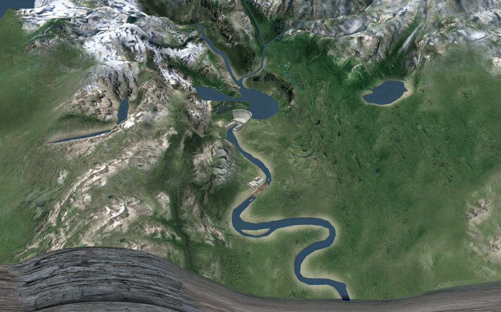 River engineering - 3D scene - Mozaik Digital Education and Learning