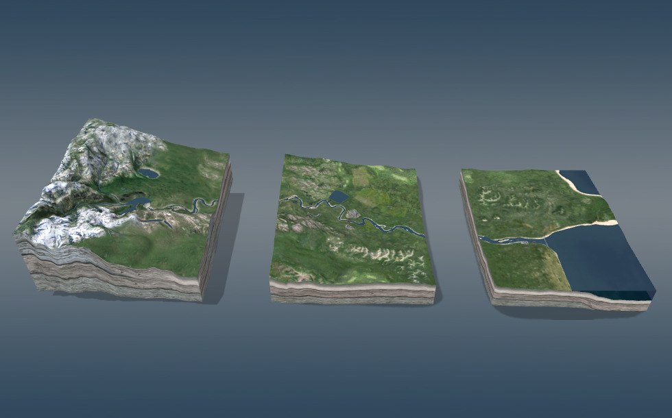 River engineering - 3D scene - Mozaik Digital Education and Learning