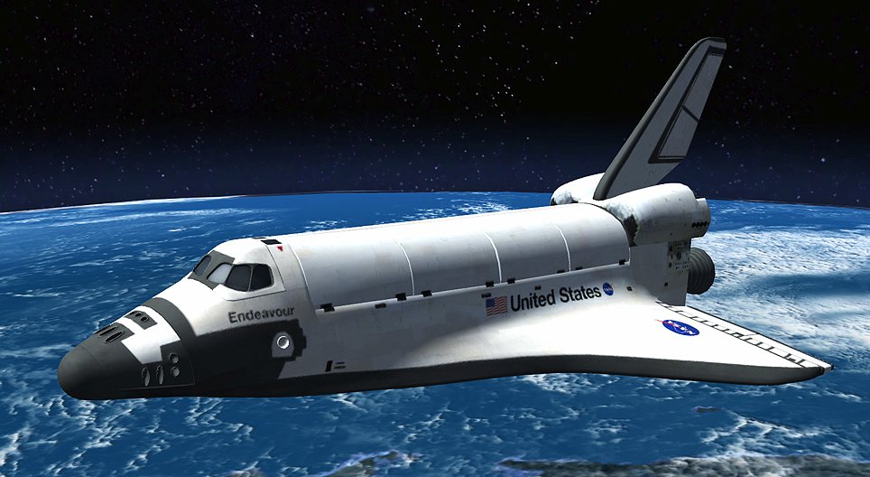 Space Shuttle - 3D scene - Mozaik Digital Education and Learning