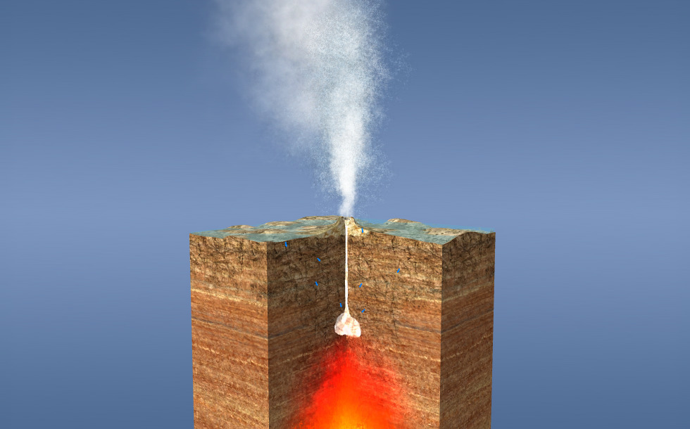 Geyser - 3D scene - Mozaik Digital Education and Learning