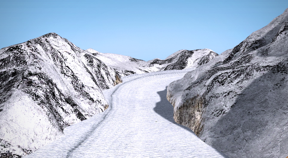 Glacier (basic) - 3D scene - Mozaik Digital Education and Learning