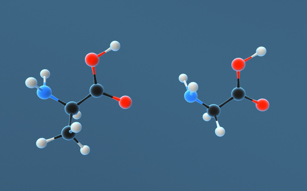 Peptide bond - 3D scene - Mozaik Digital Education and Learning