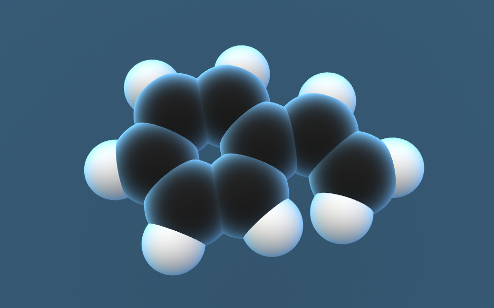 Styrene (vinyl benzene) (C₈H₈) - 3D scene - Mozaik Digital Education ...