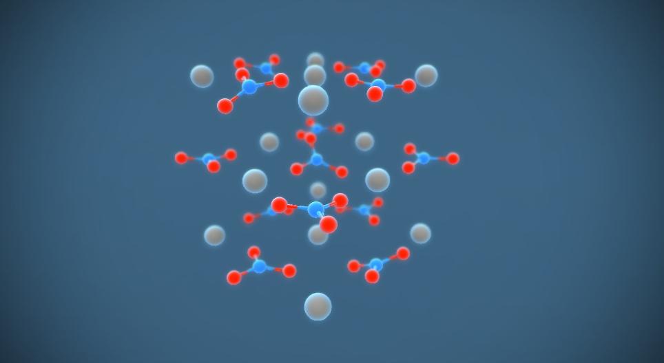 Silver bromide (AgBr) - 3D scene - Mozaik Digital Learning