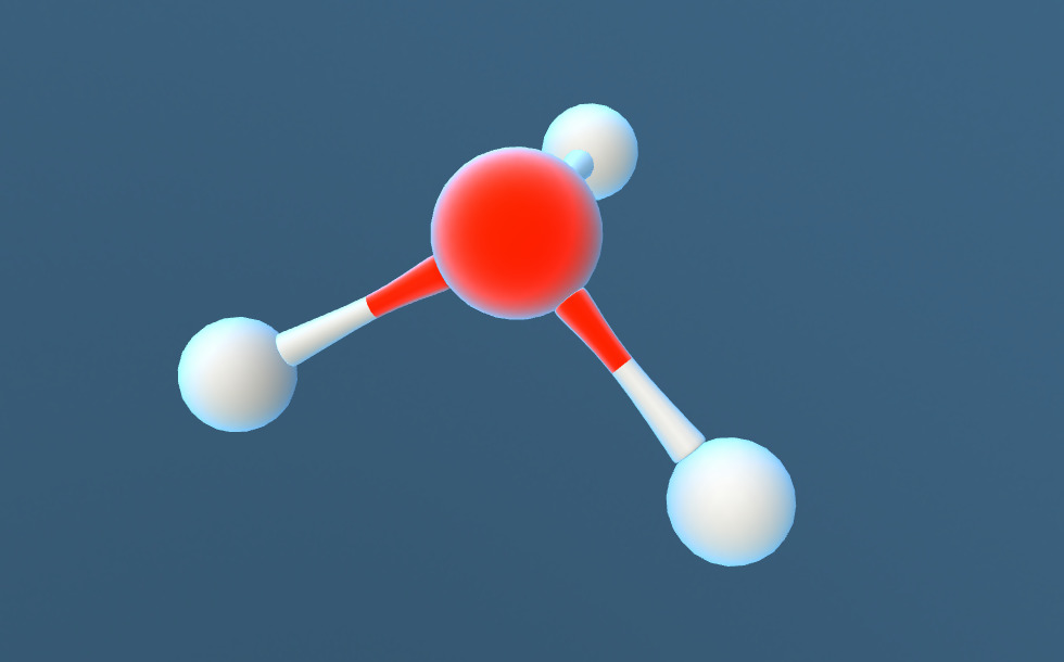 Hydronium ion (H₃O⁺) - 3D scene - Mozaik Digital Education and Learning