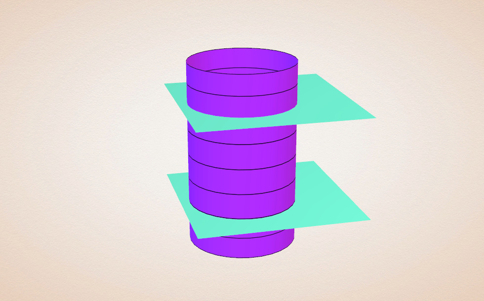 Cylindrical solids - 3D scene - Mozaik Digital Education and Learning