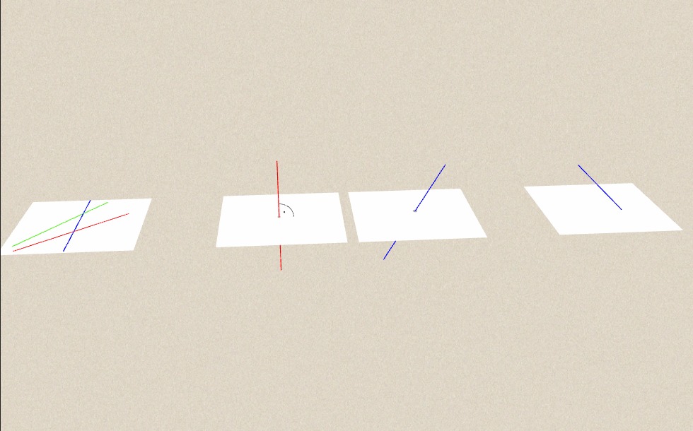 Relative position of lines and planes - 3D scene - Mozaik Digital ...