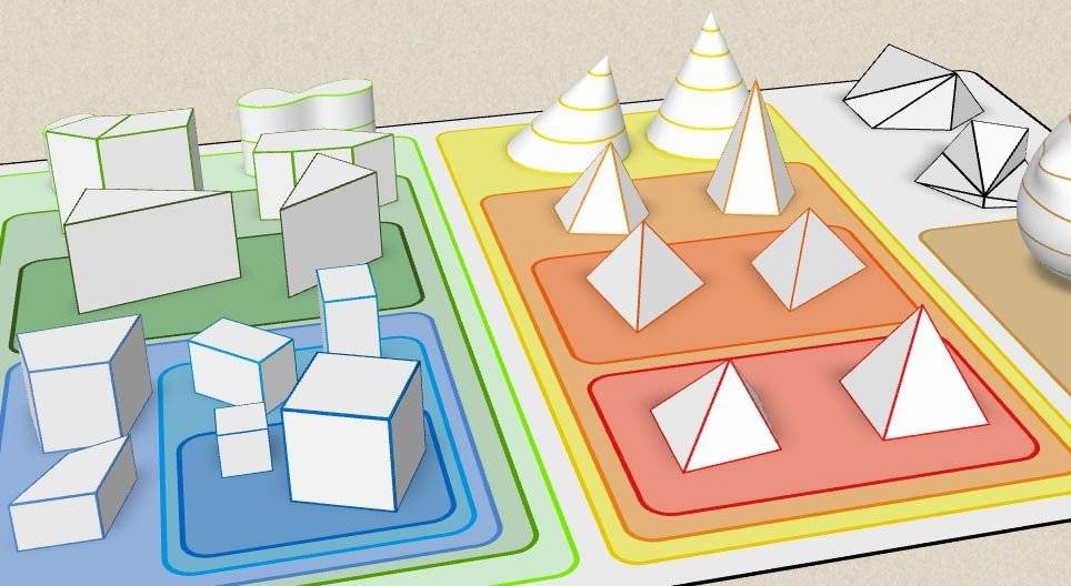 Grouping Of Solids 1 3d Scene Mozaik Digital Education And Learning