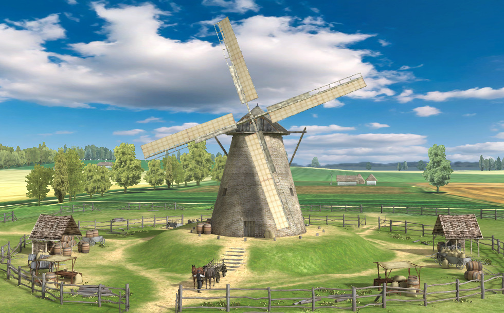 Windmill - 3D scene - Mozaik Digital Education and Learning