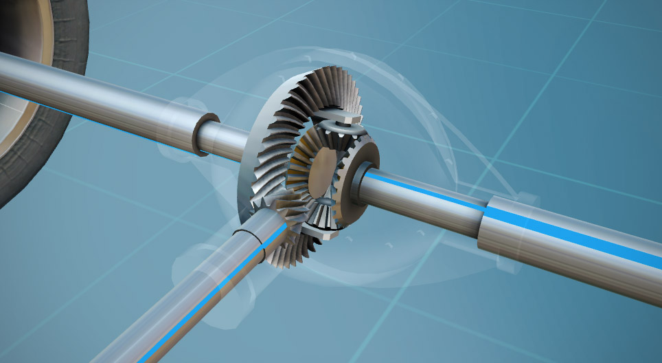 How does it work? - Differential gear - 3D scene - Mozaik Digital ...