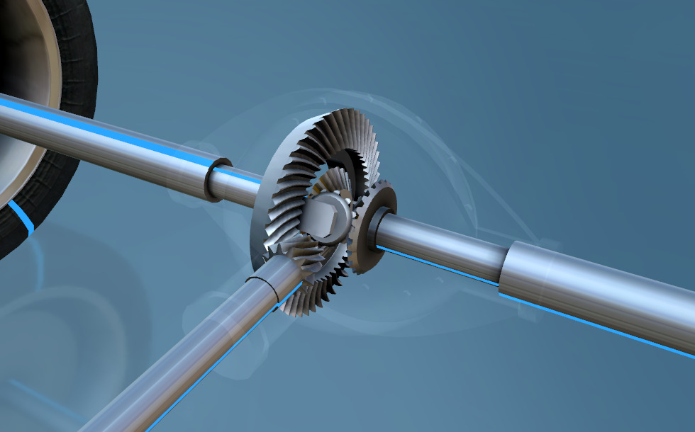 How does it work? - Differential gear - 3D scene - Mozaik Digital ...