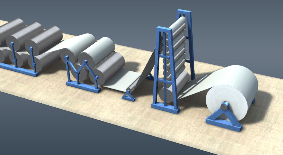 Papermaking - 3D scene - Mozaik Digital Education and Learning